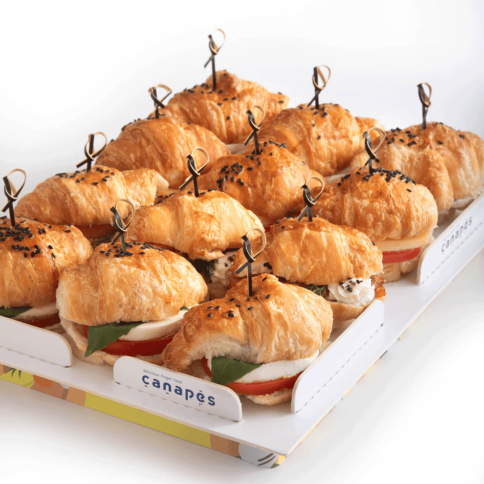 Croissant Sandwiches 12-Piece Tray | Canapés USA