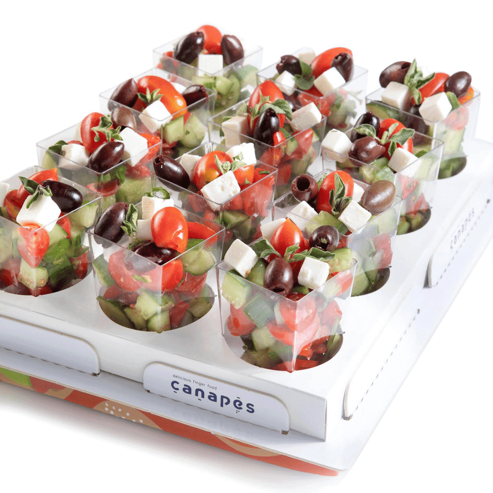 Mini Greek Salad Tray – CANAPES USA