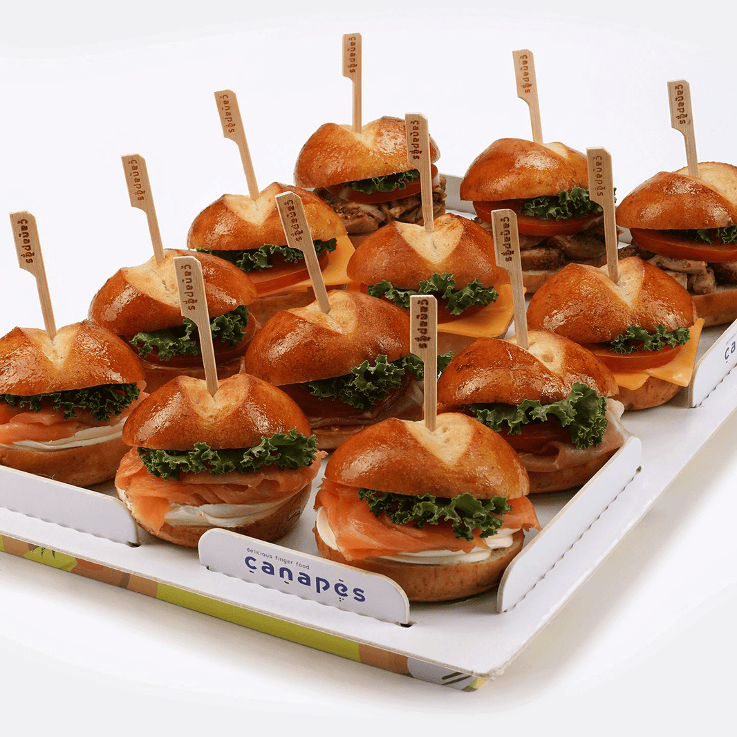 Gourmet Special Sliders Party Platter & Trays | Canapés USA