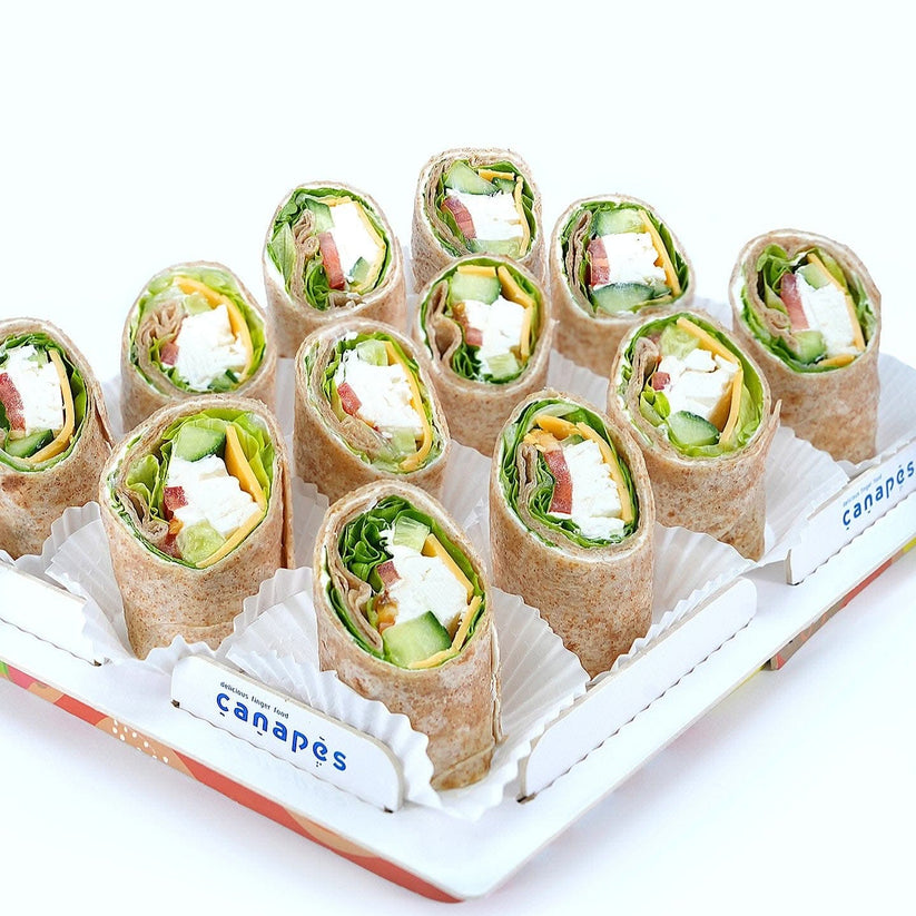 Whole Wheat Cheese Wraps – 12-Piece Platter | Canapés USA