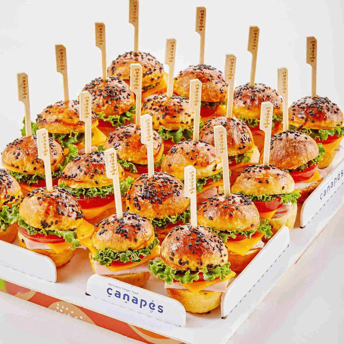 Ham and Cheese Bites – 20-Piece Appetizer Tray | Canapés USA
